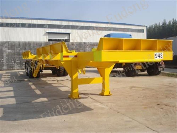 Bomb Cart 40ft Container port Trailer , Double Axl - China Shandong ...