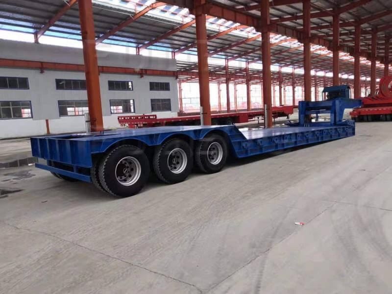 Front Loading 100 Ton Lowboy Trailer - Buy Front loading trailer, 100 ...